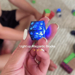 LED Magnetic light up blocks (48pcs) – Jolly Owls